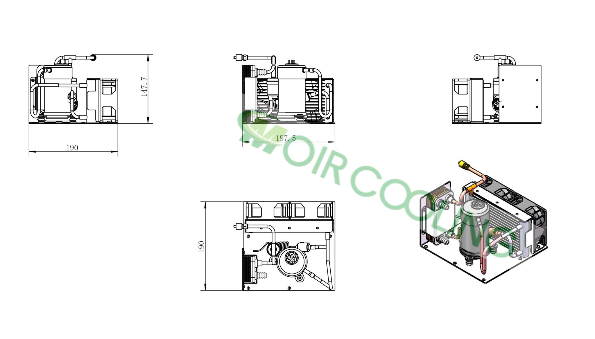 Mini Water Chiller Module MC2824E-P6 (R290) - MOIR COOLING